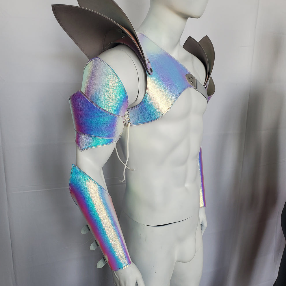 Burning Man Holographic Laser Armor, Rave Man's Cosplay Carnival Outfi ...