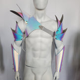 Burning Man Holographic Laser Armor, Rave Man's Cosplay Carnival Outfi ...